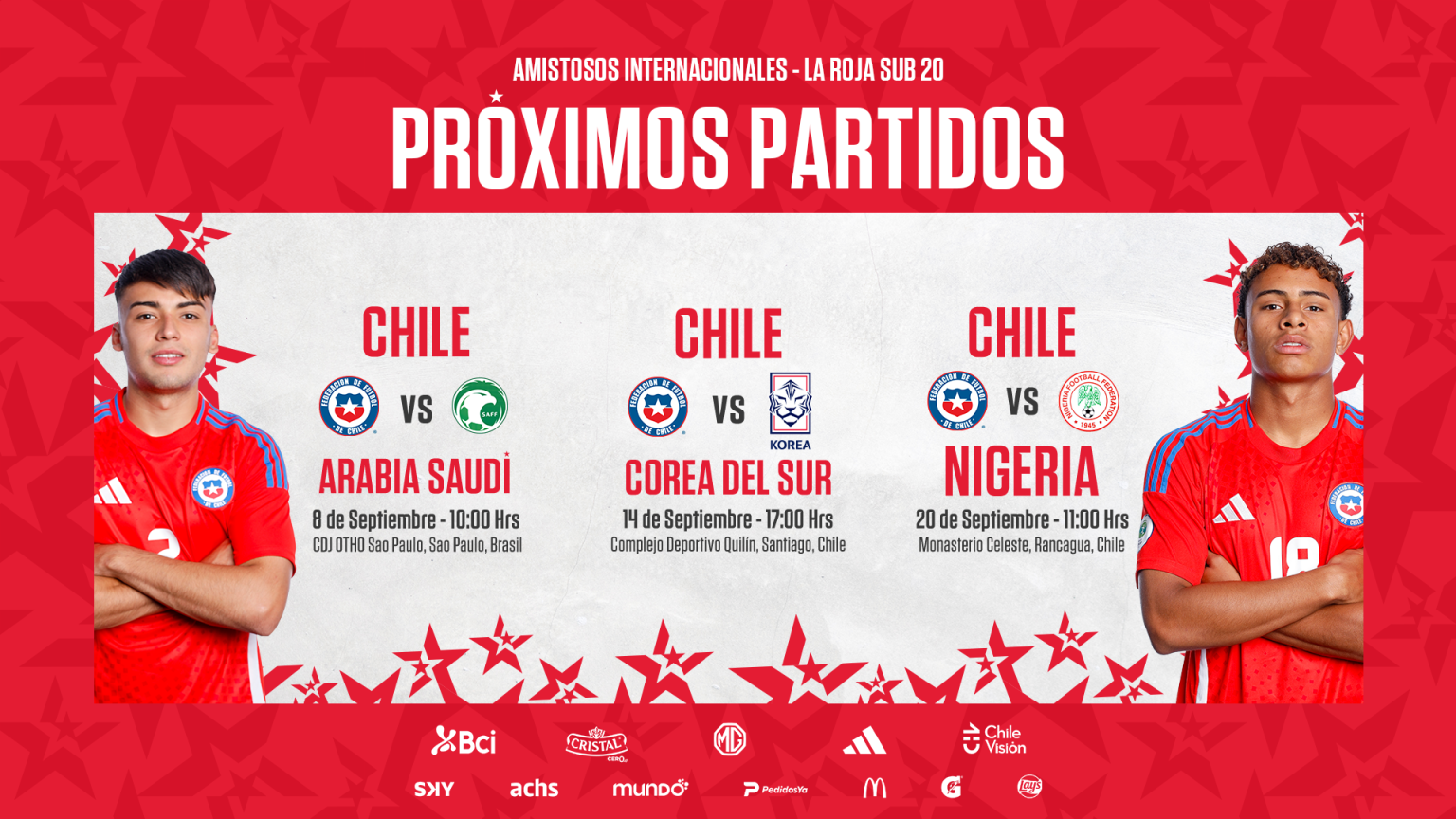 La Lista Provisional de La Roja Sub-20 para la Copa Mundial de la FIFA ...